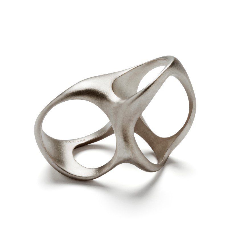 3-i-én ring - poleret sterlingsølv, model 1 - Emquies HolsteinEmquies ...
