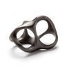 3-i-én ring - sort oxideret sterlingsølv, model 2 - Emquies ...